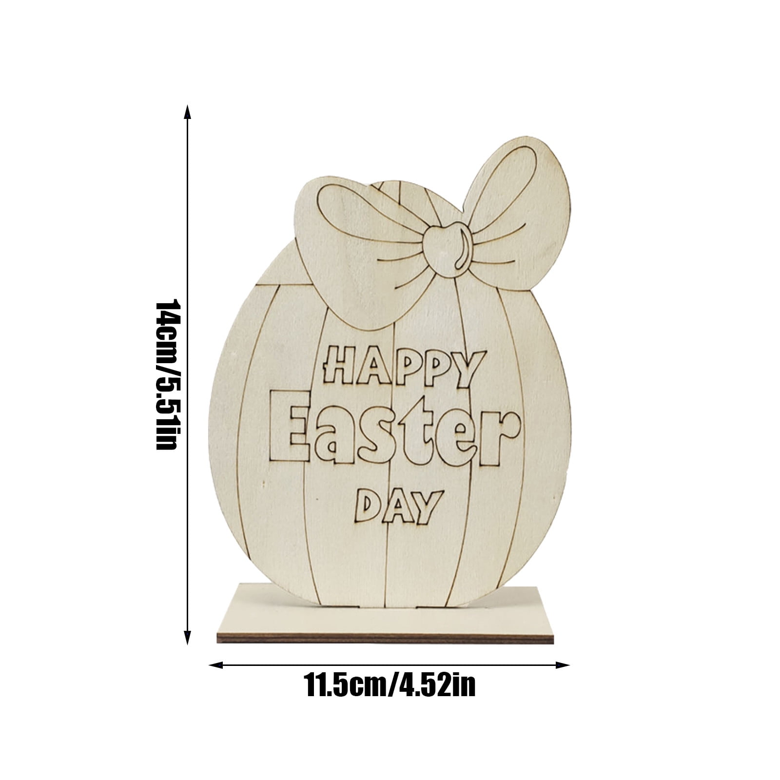 LMTODLFG Wooden Easter Crafts to Paint, Unfinished Wood Painting Crafts ...