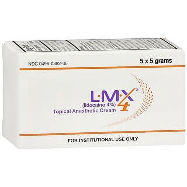 LMX Lidocaine 4% Topical Analgesic Cream, 5 g, 5 Count HSA/FSA Eligible ...