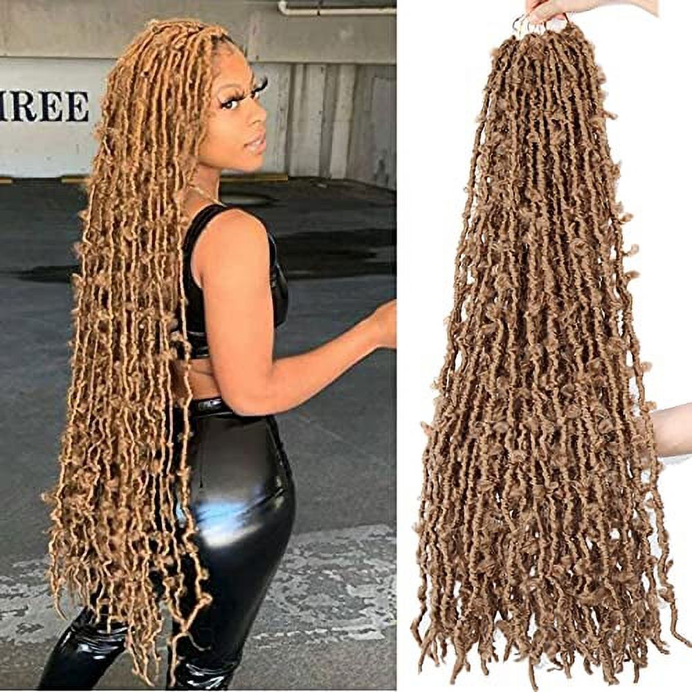 LMZIM 5 Packs 36 .. Inch Butterfly Crochet Hair .. for Black Women Faux ...