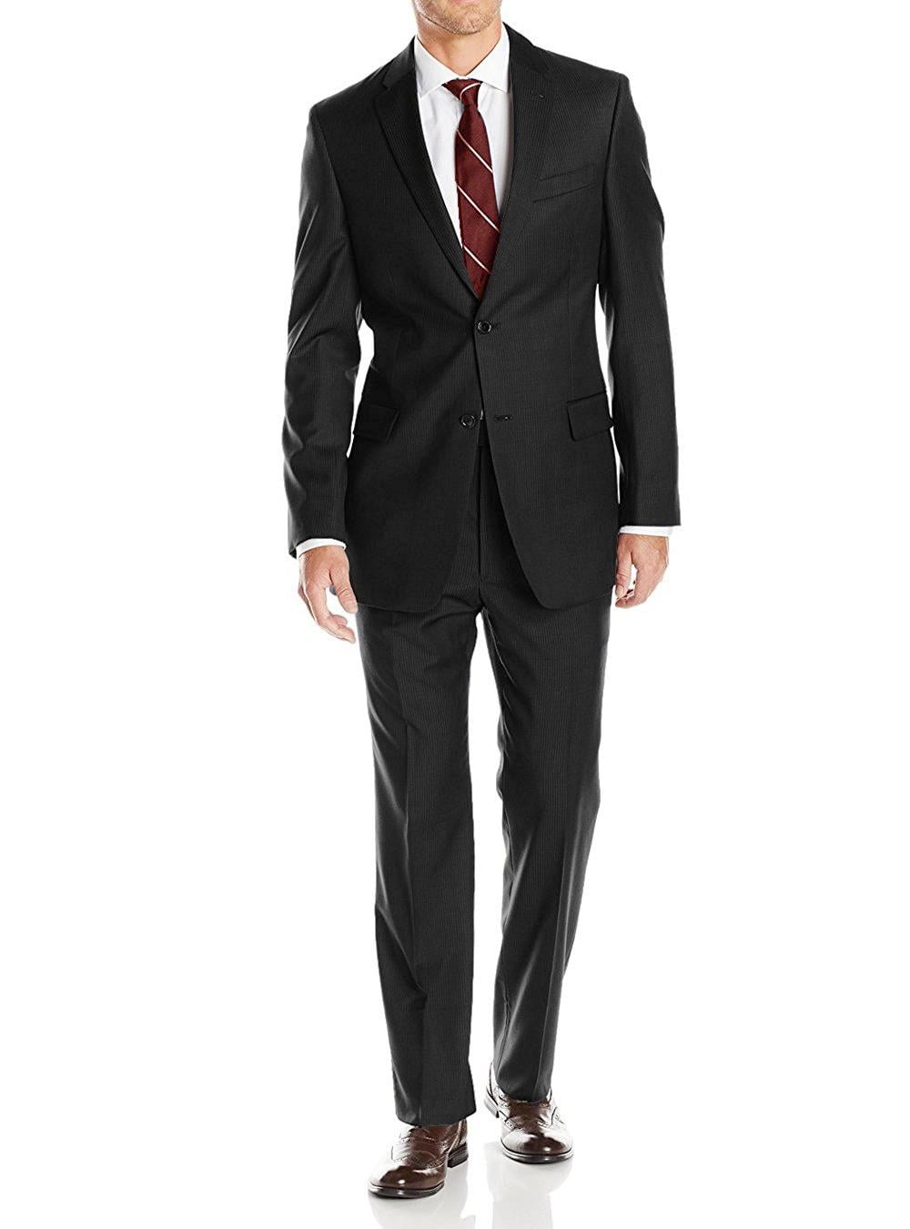 LN LUCIANO NATAZZI Mens Suits 2 Button Modern Fit Side Vent Narrow ...