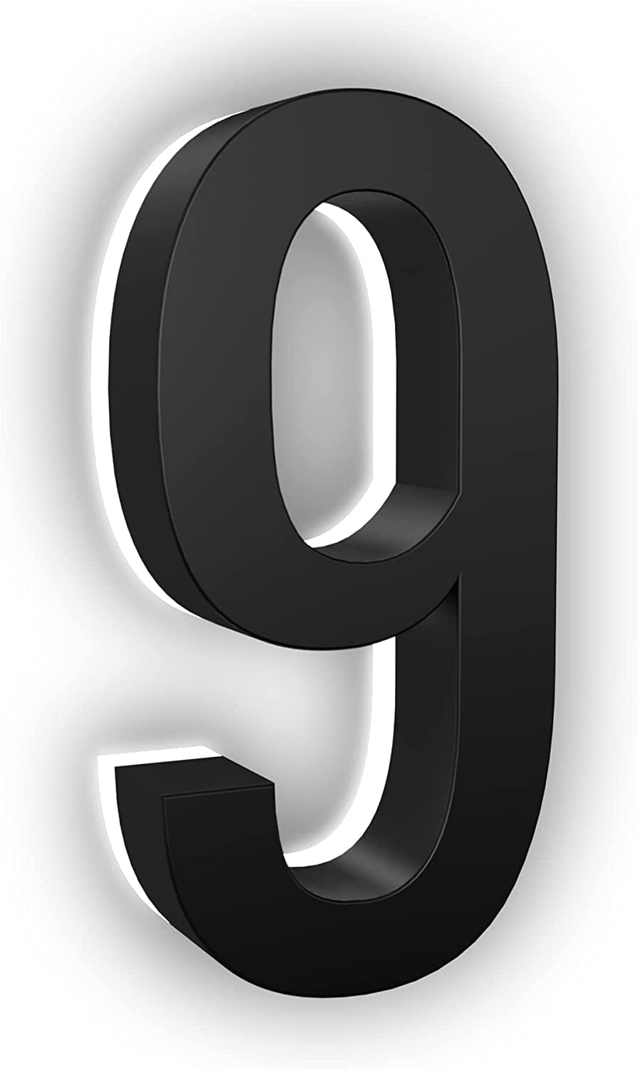 7 Inch LED House Numbers, ABS-Polymer, Warm 2700K Backlit, Large ...