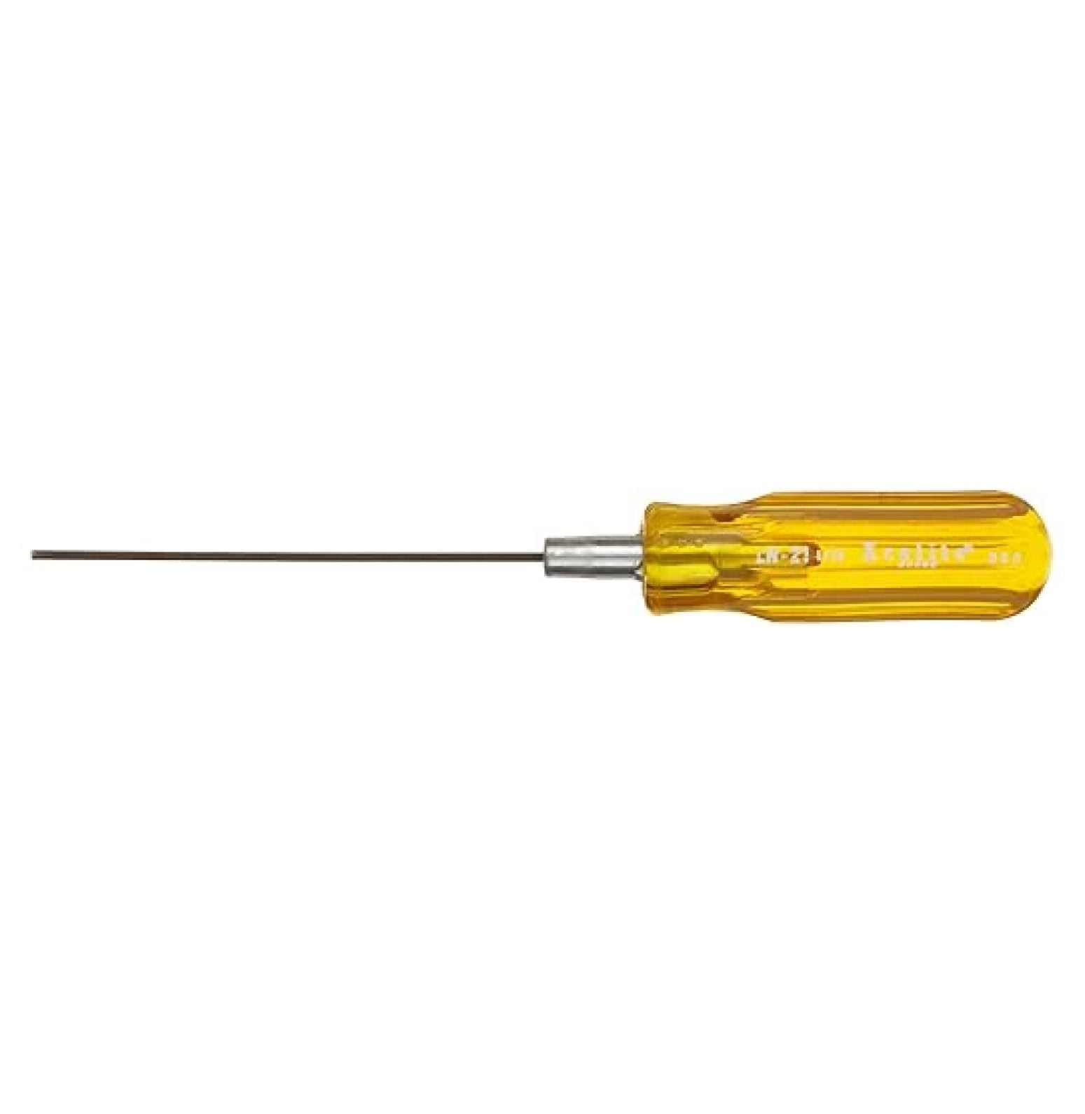 LN21 Recessed Allen Hex Socket Screwdriver - 1/16" Head, 4" Blade, 6-5/ ...