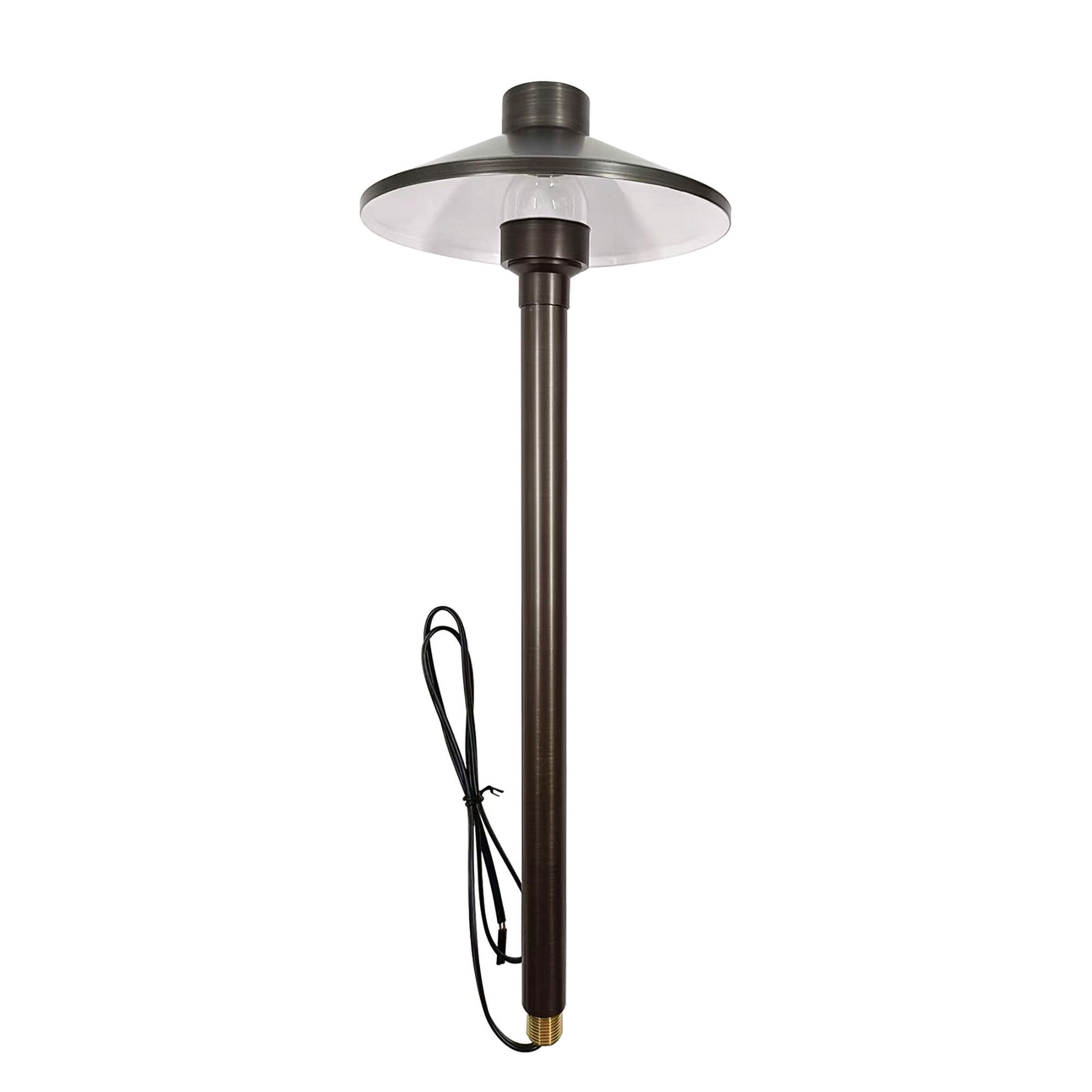 LNC 23.2"H LED Path Light, Antique Brass Finish, Outdoor Lighting for ...