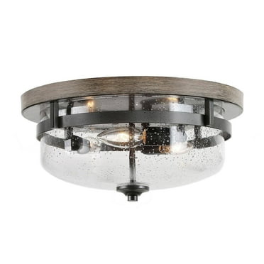 3-Light Mason Jar Flush Mount Ceiling Light, Rustic Farmhouse Fixture ...