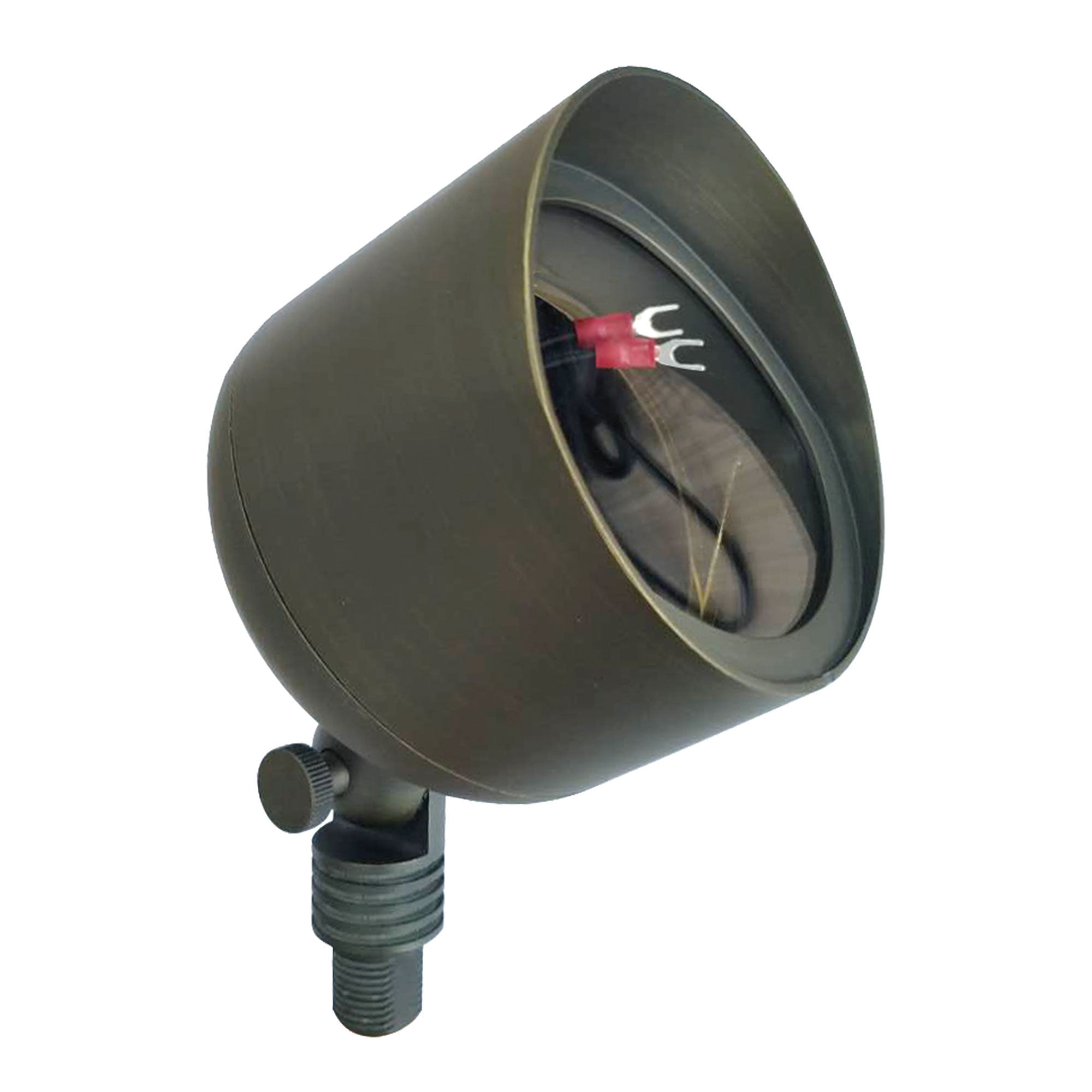 LNC 6.4" LED Flood Light, Antique Brass Finish, Waterproof for Yard and ...