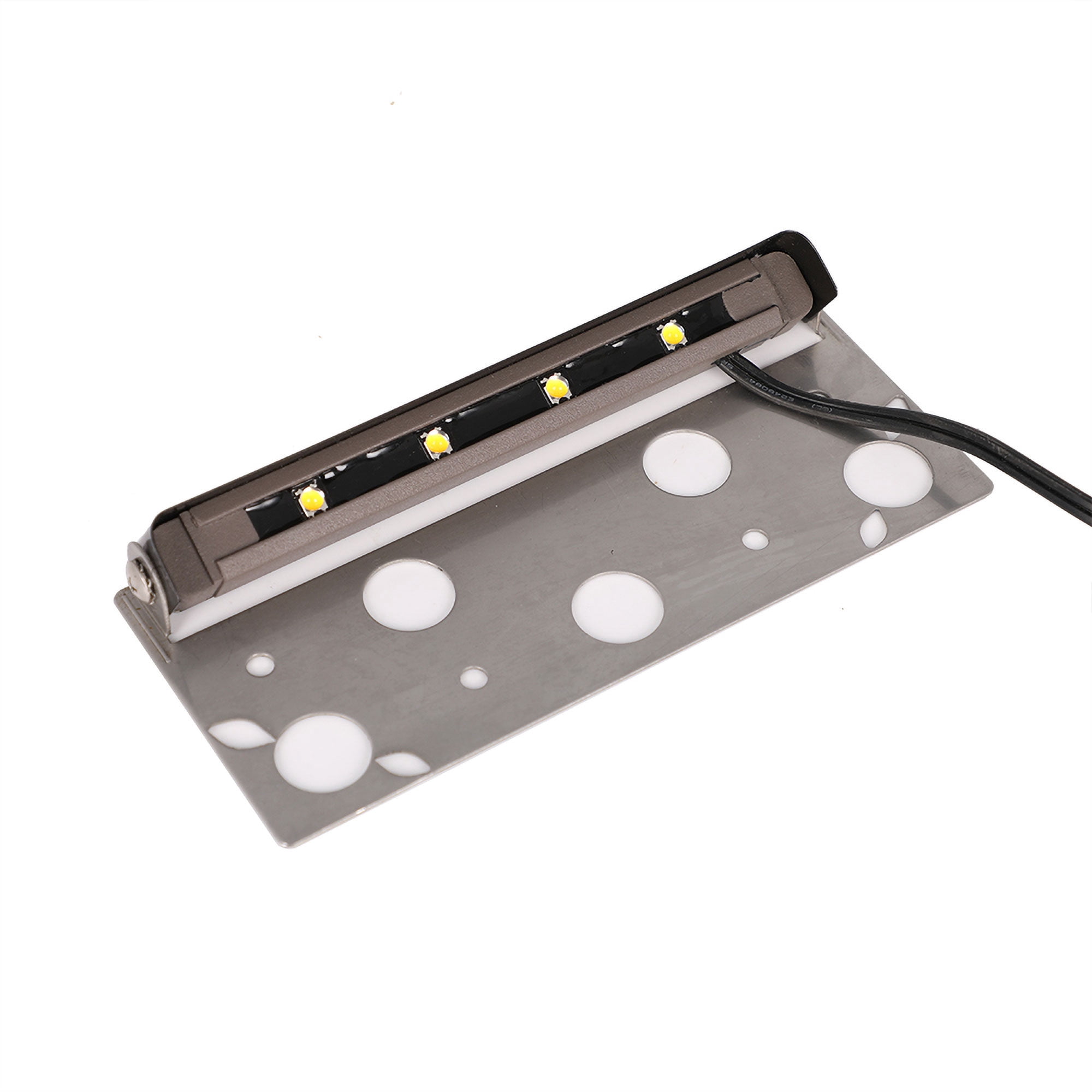 LNC 7" LED Hardscape Light, Aluminum Stainless Steel Finish for Wall ...