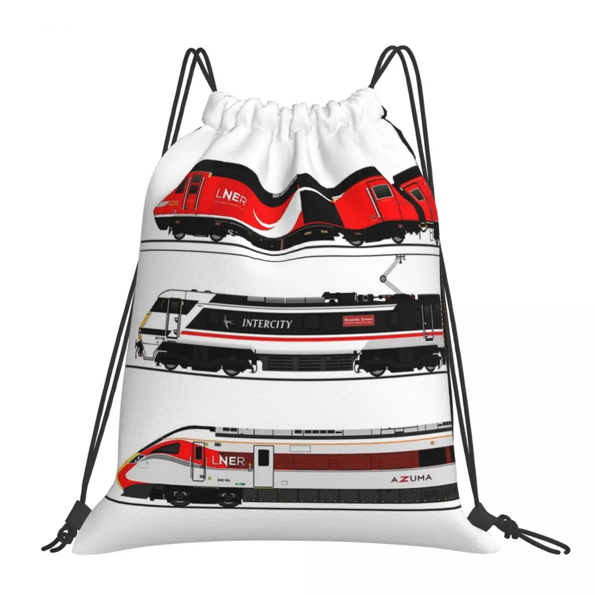 LNER LOCOMOTIVES Backpacks Fashion Portable Drawstring Bags Drawstring ...