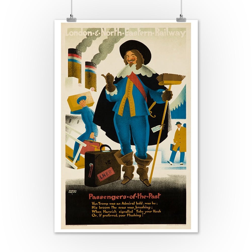 LNER - Passengers of the Past (Van Tromp) Vintage Poster (artist ...