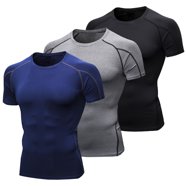 NELEUS Men's Compression Shirt Athletic Tight Tops Base Layer Short ...