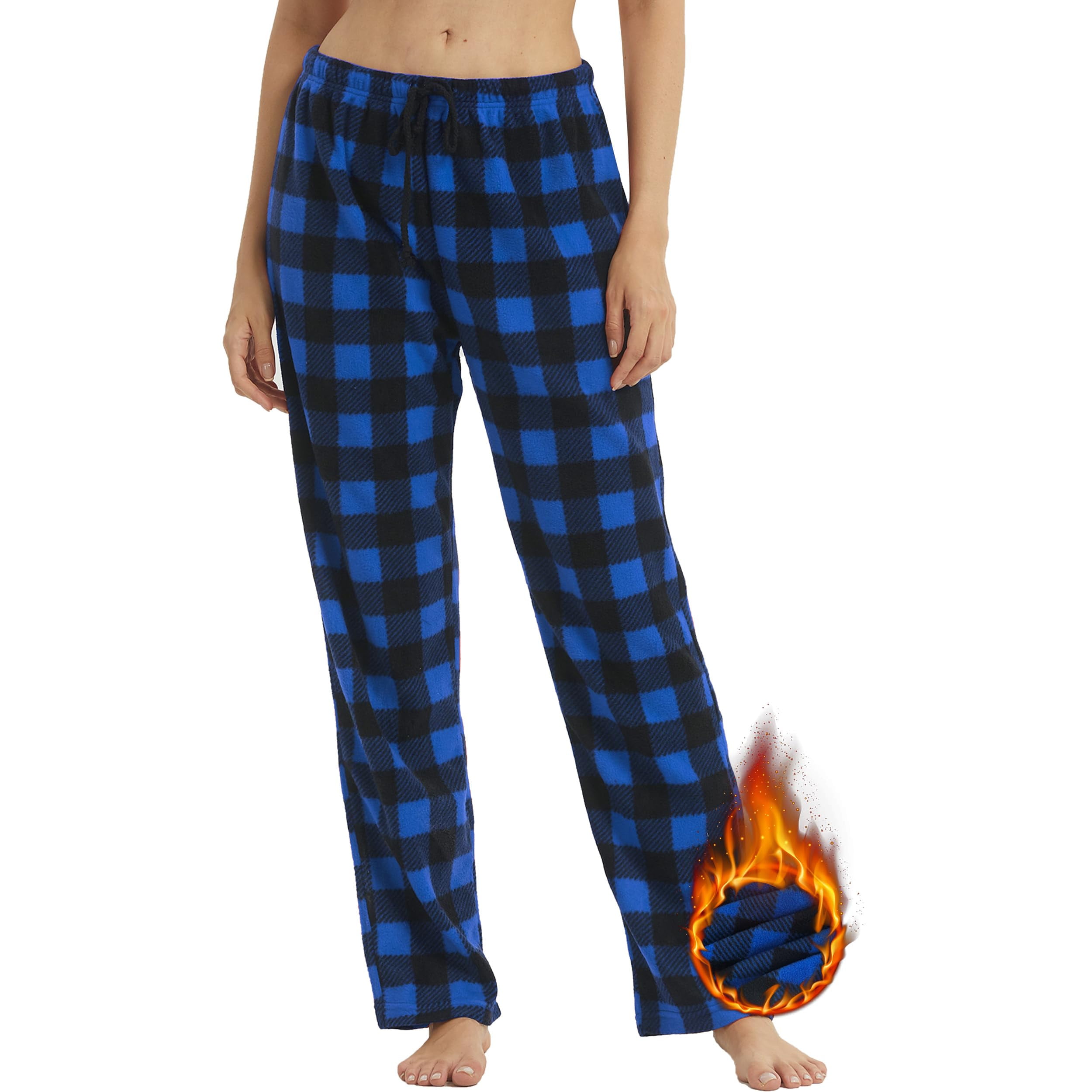 LNFINTDO Womens Pajama Pants Fleece Plaid Pjs Bottoms Ultra Soft Pj ...