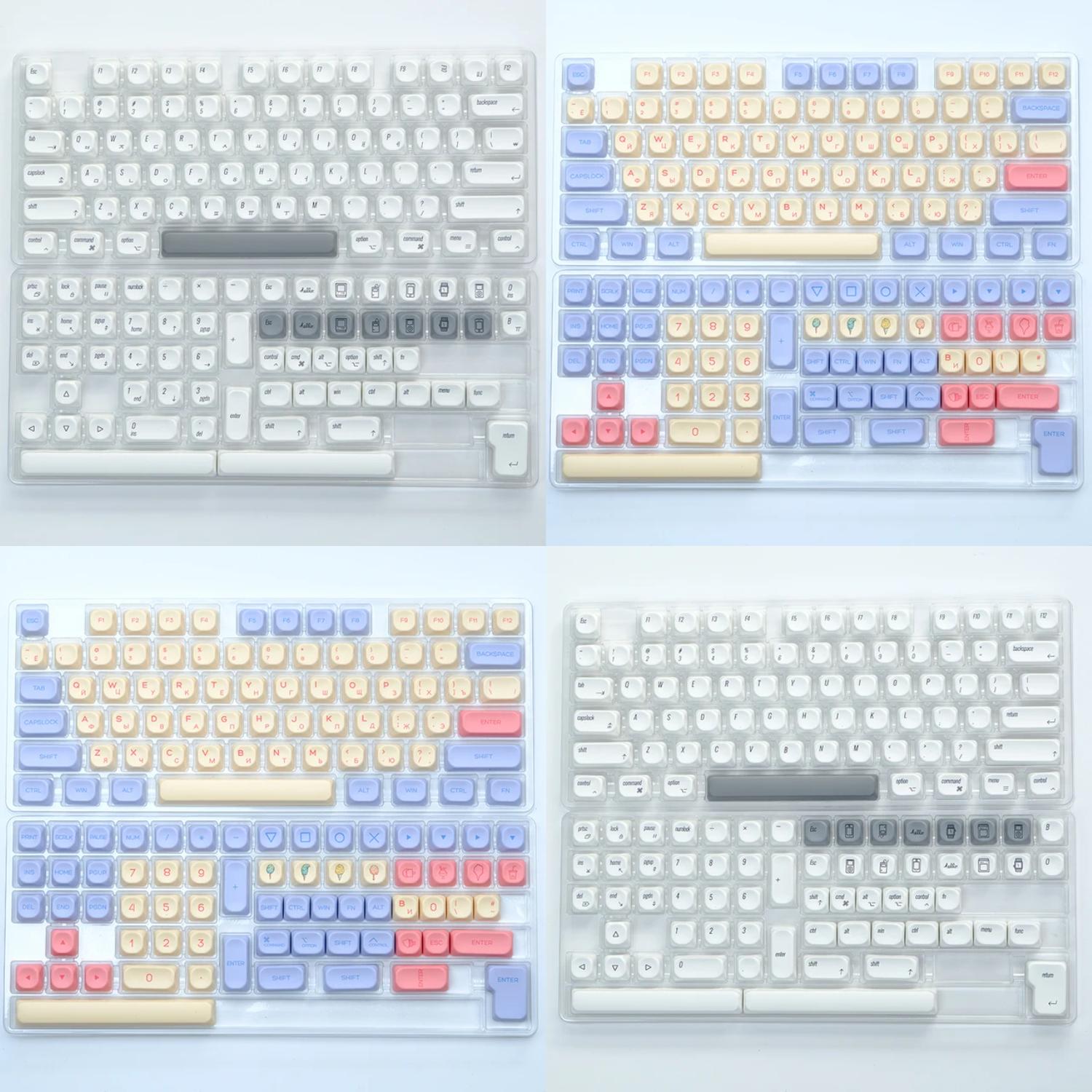 LNGHEJZ 138 Keys Japanese Russian Korean KOA Profile PBT Keycap Style ...