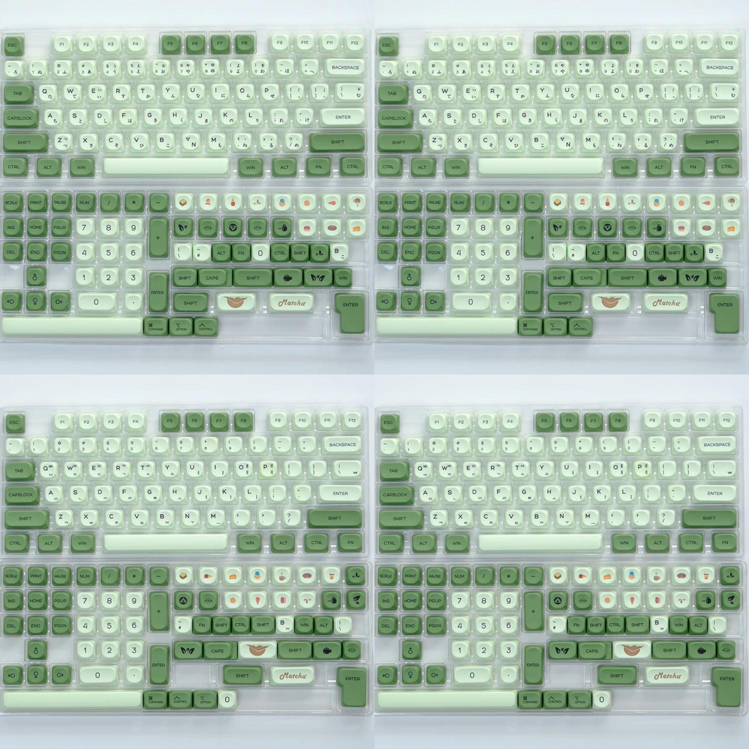 LNGHEJZ 138 Keys Japanese Russian Korean KOA Profile PBT Keycap Style ...