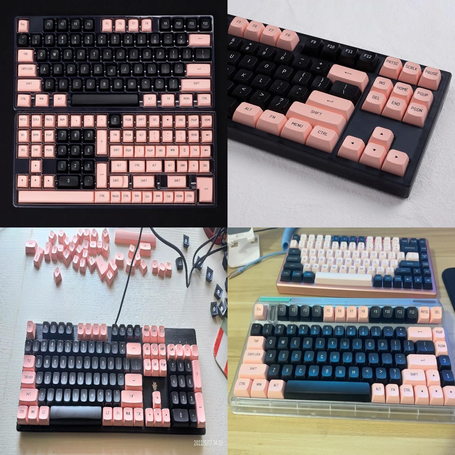 LNGHEJZ 149 Keys Similar Cherry CSA Profile Keycaps Double Shot PBT ...