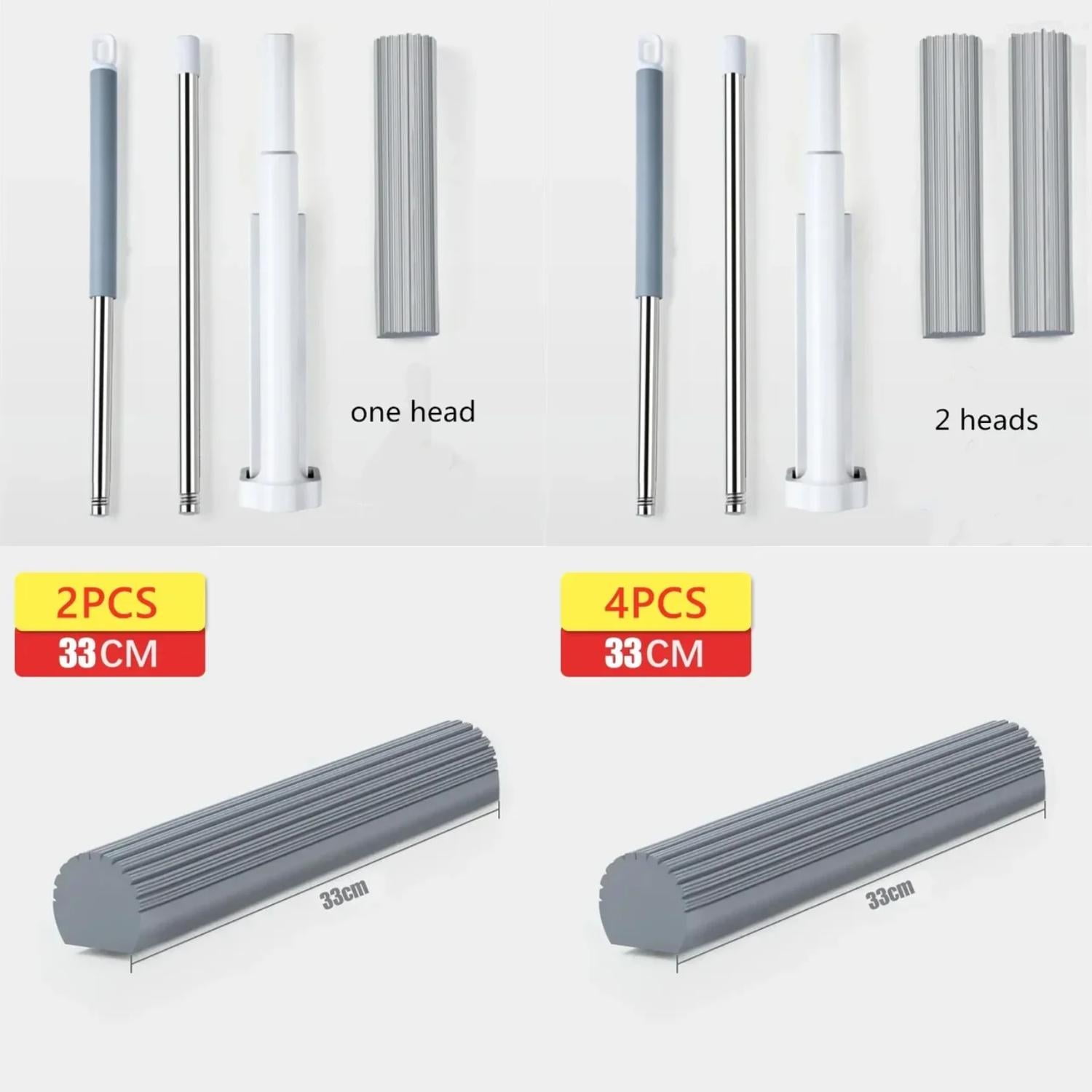 LNGHEJZ Absorbent Flat Mop for Household Cleaning with Free Hand ...