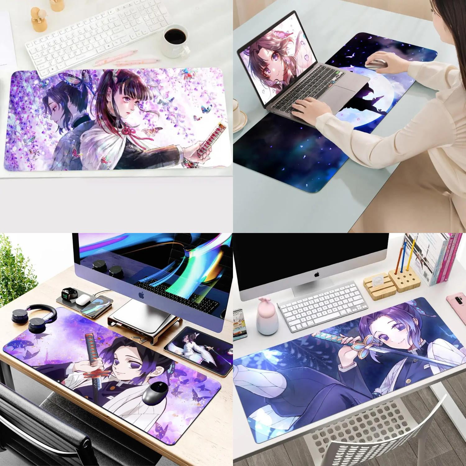 LNGHEJZ Demon Slayer Shinobu Fashion Mouse Pad Large Anime Desk Mat ...