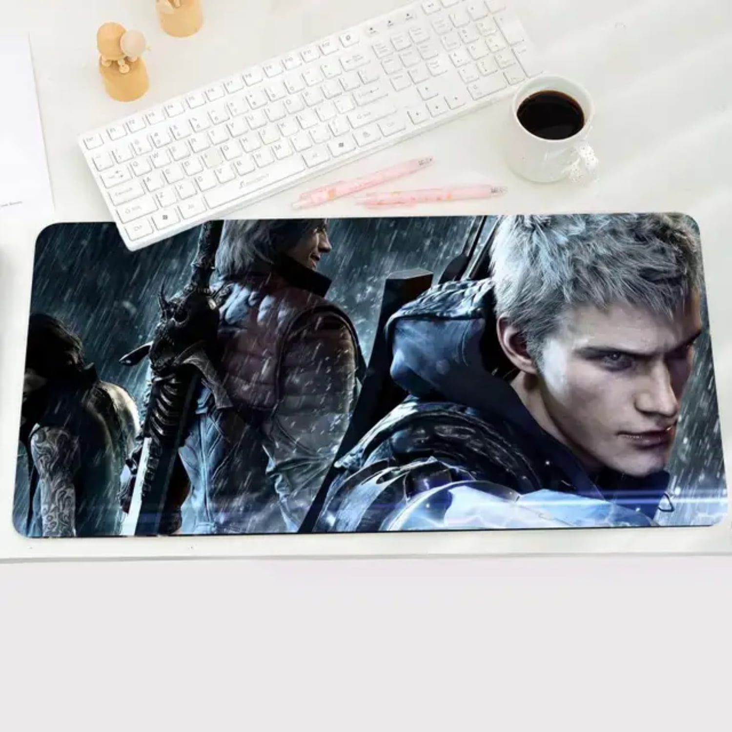 LNGHEJZ Devil May Cry Fashion Big Mouse Pad Large Anime Desk Mat Luxury ...