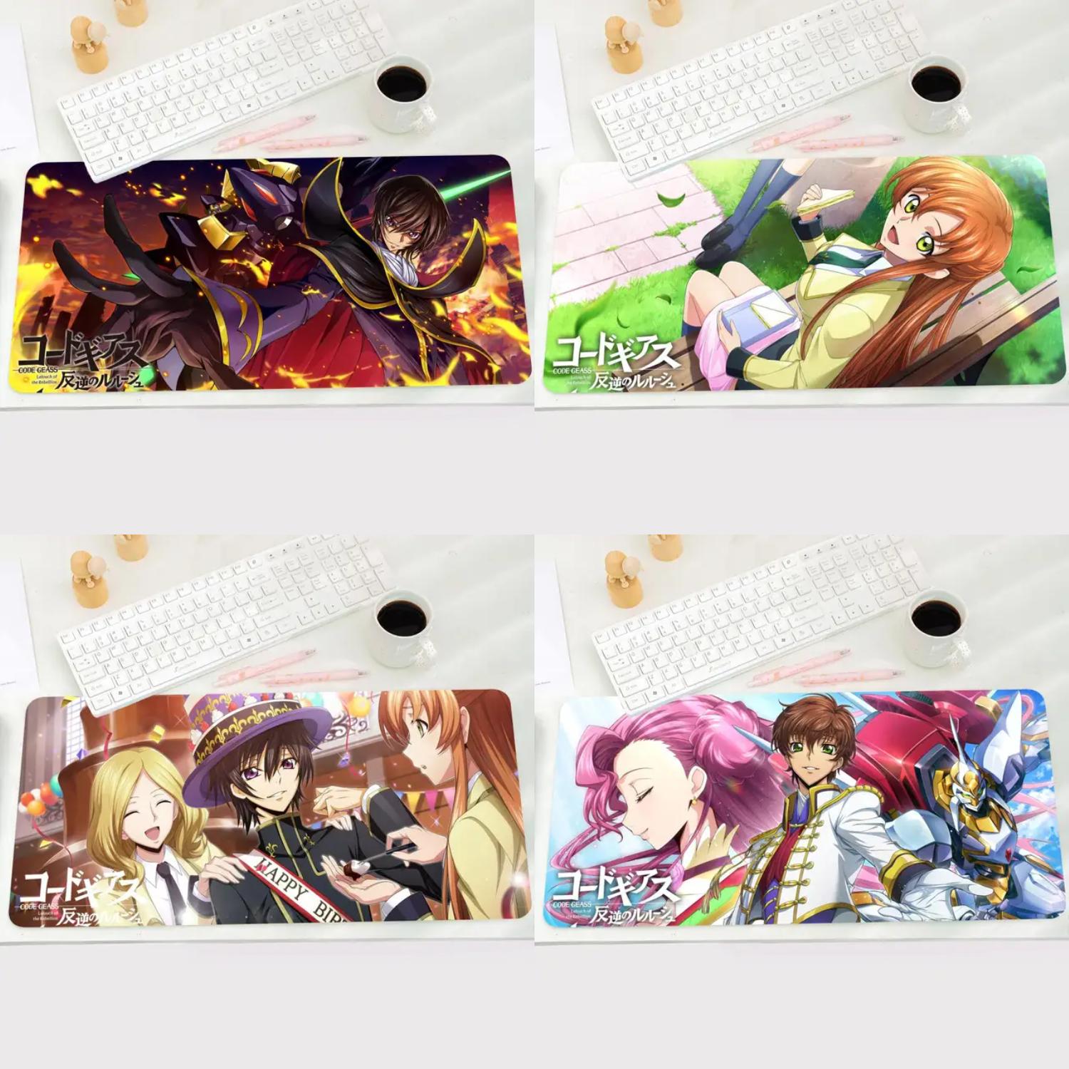 LNGHEJZ Fashion Code Geass Big Mouse Pad Large Anime Desk Mat Luxury ...