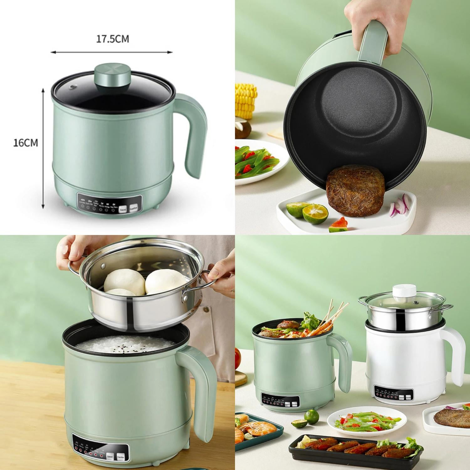 LNGHEJZ Innovative MultiCooker: Smart Non-Stick Double Layer Rice ...