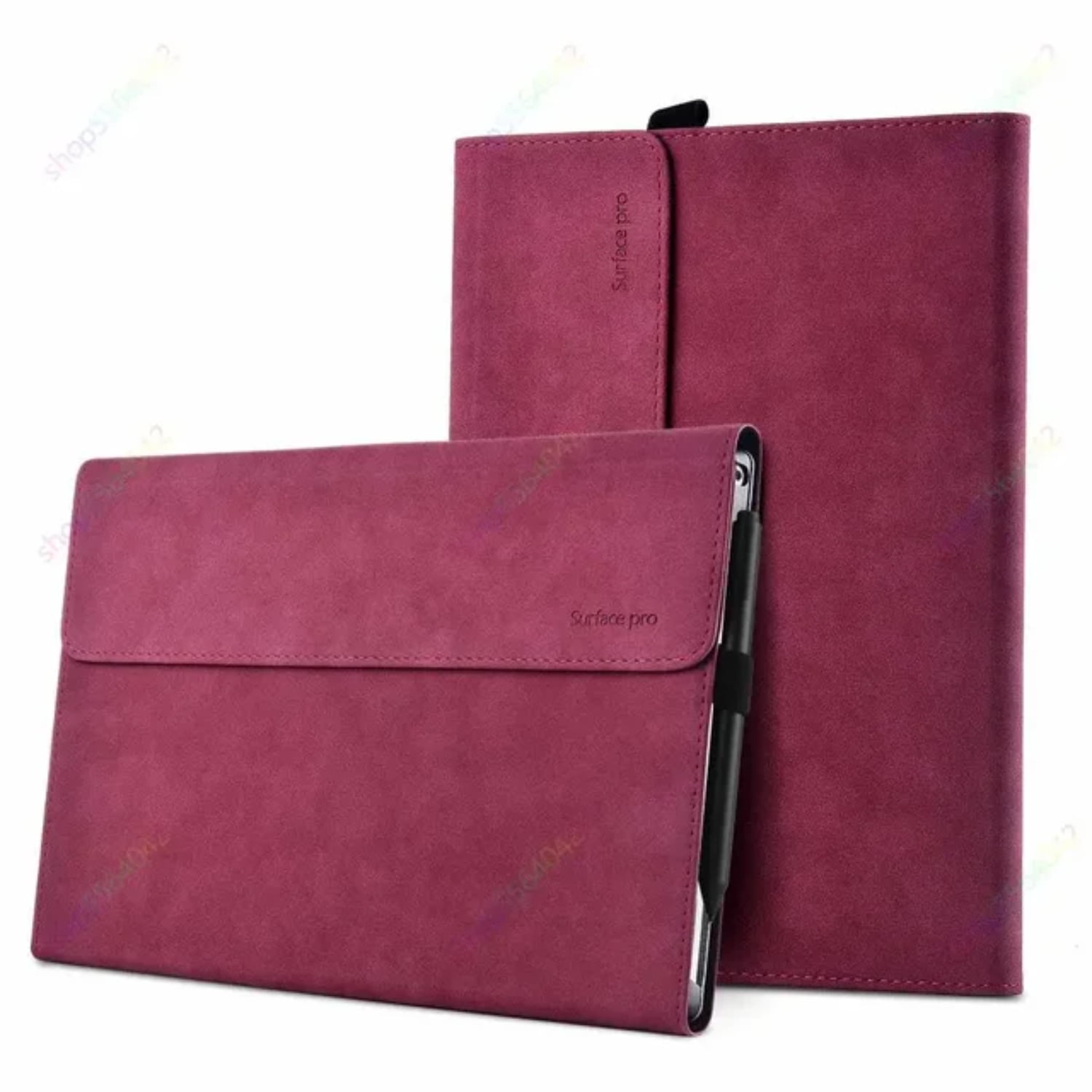 LNGHEJZ Keyboard Case Surface Pro 9 8 X 13 inch PU Leather Tablet Stand ...