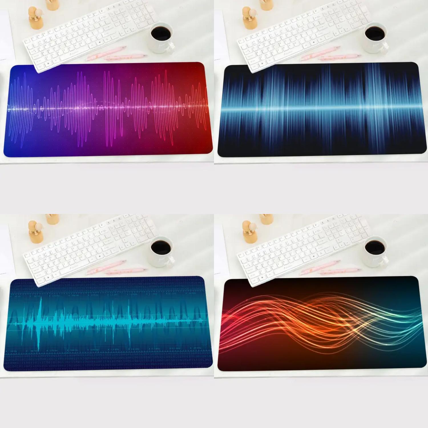 LNGHEJZ Luxury Radio Waves Cool Mouse Pad Large Anime Desk Mat Luxury ...