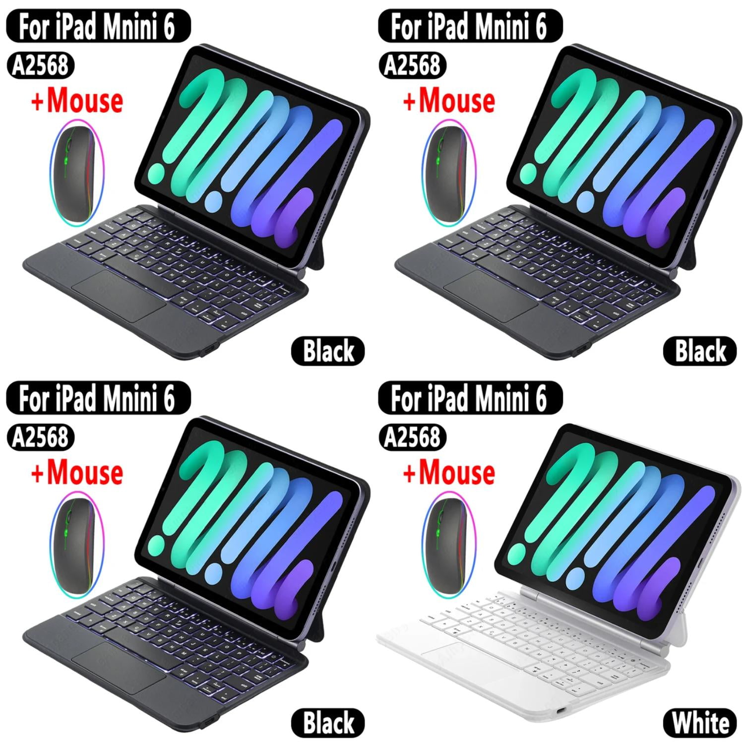 LNGHEJZ Magic Stylish 2021 6th Gen Mini Keyboard Case - Multilingual ...