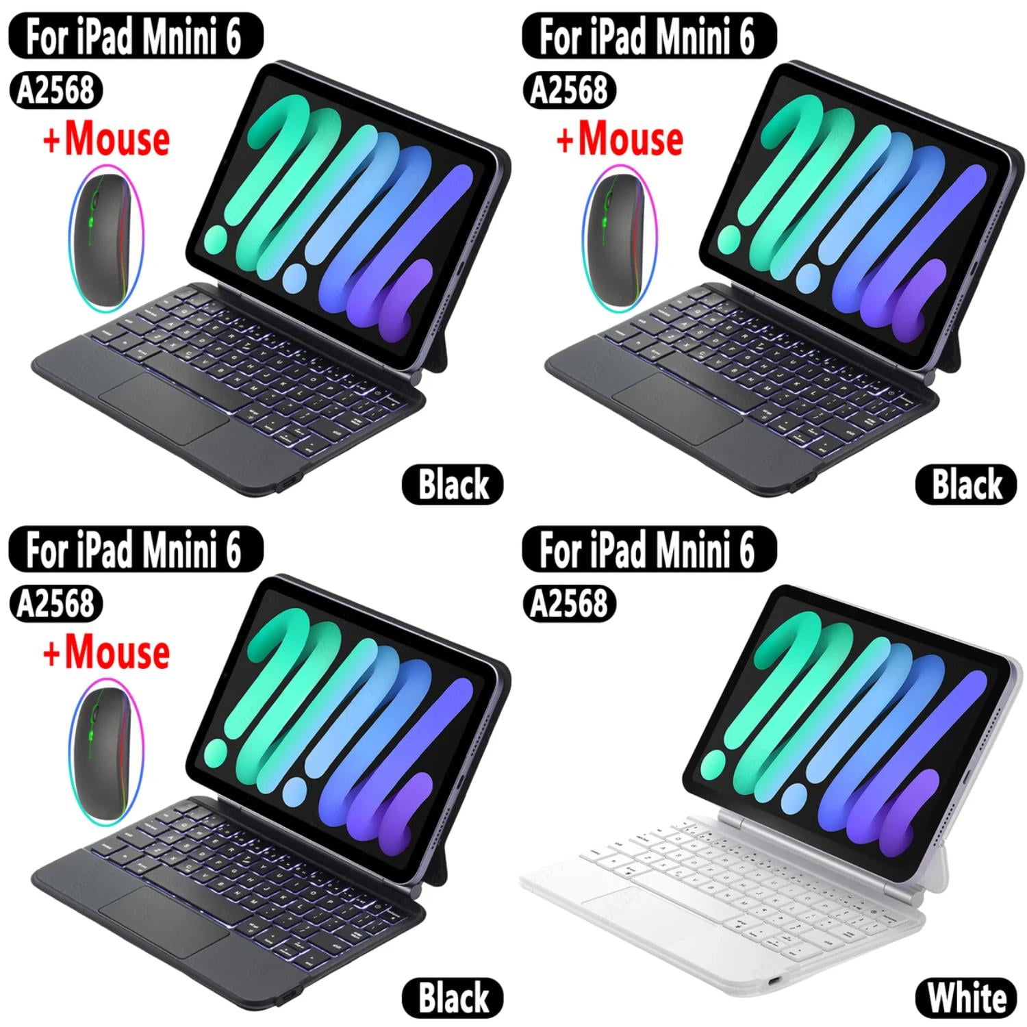 LNGHEJZ Magic Stylish 2021 6th Gen Mini Keyboard Case - Multilingual ...