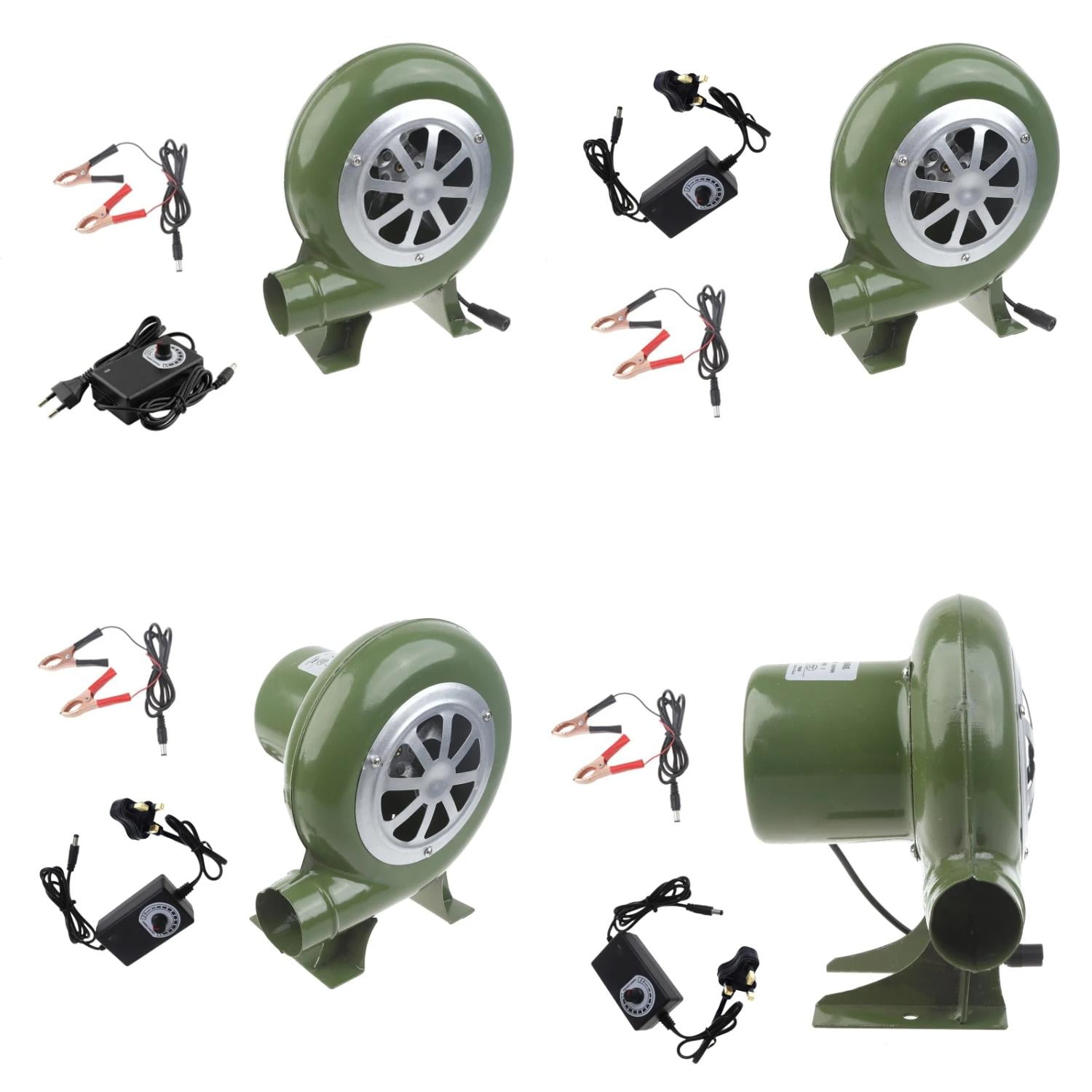 LNGHEJZ Portable BBQ Fan Air Blower Barbecue Camping Cooking DC12V ...