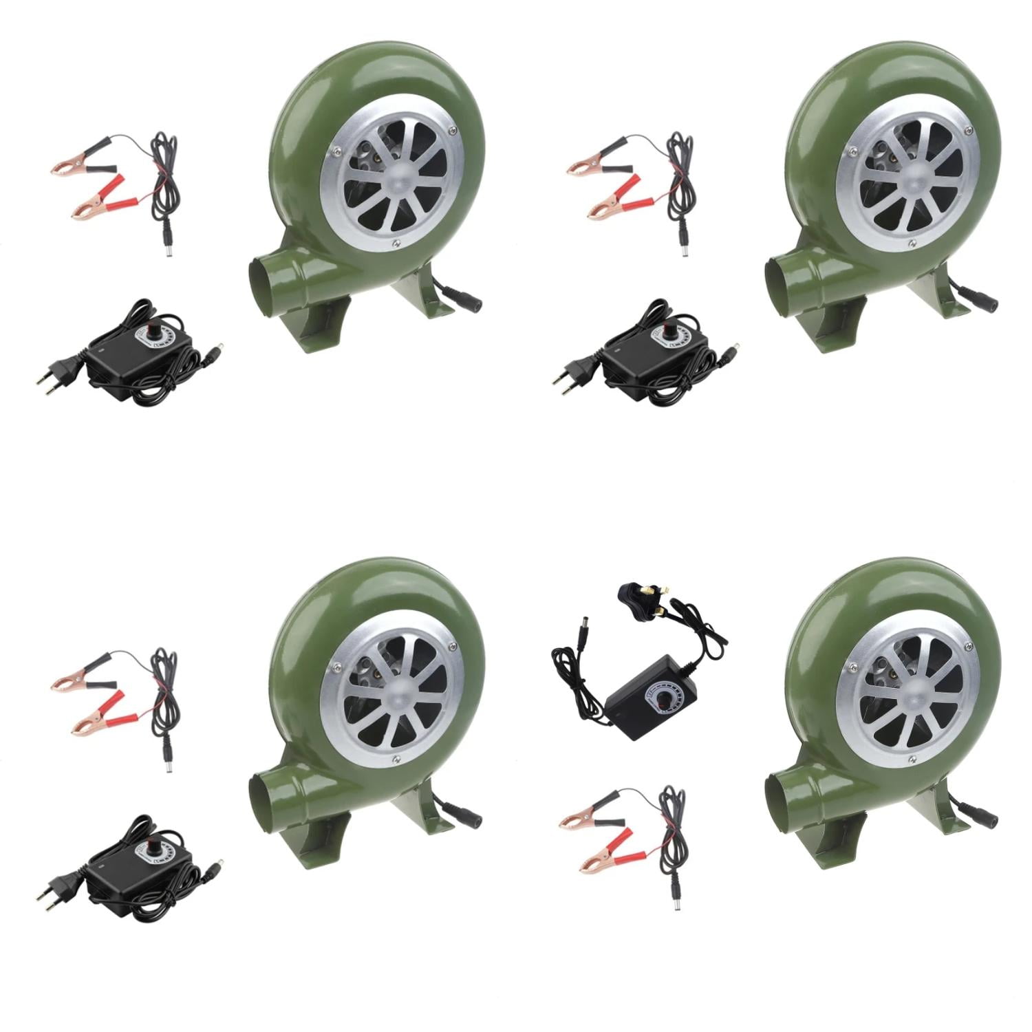 LNGHEJZ Portable BBQ Fan Air Blower Barbecue Camping Cooking DC12V ...