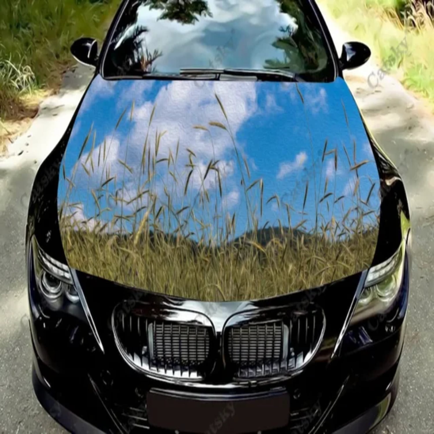 LNGHEJZ Wheat Car Hood Wrap Color Vinyl Sticker Decal Truck Graphic ...