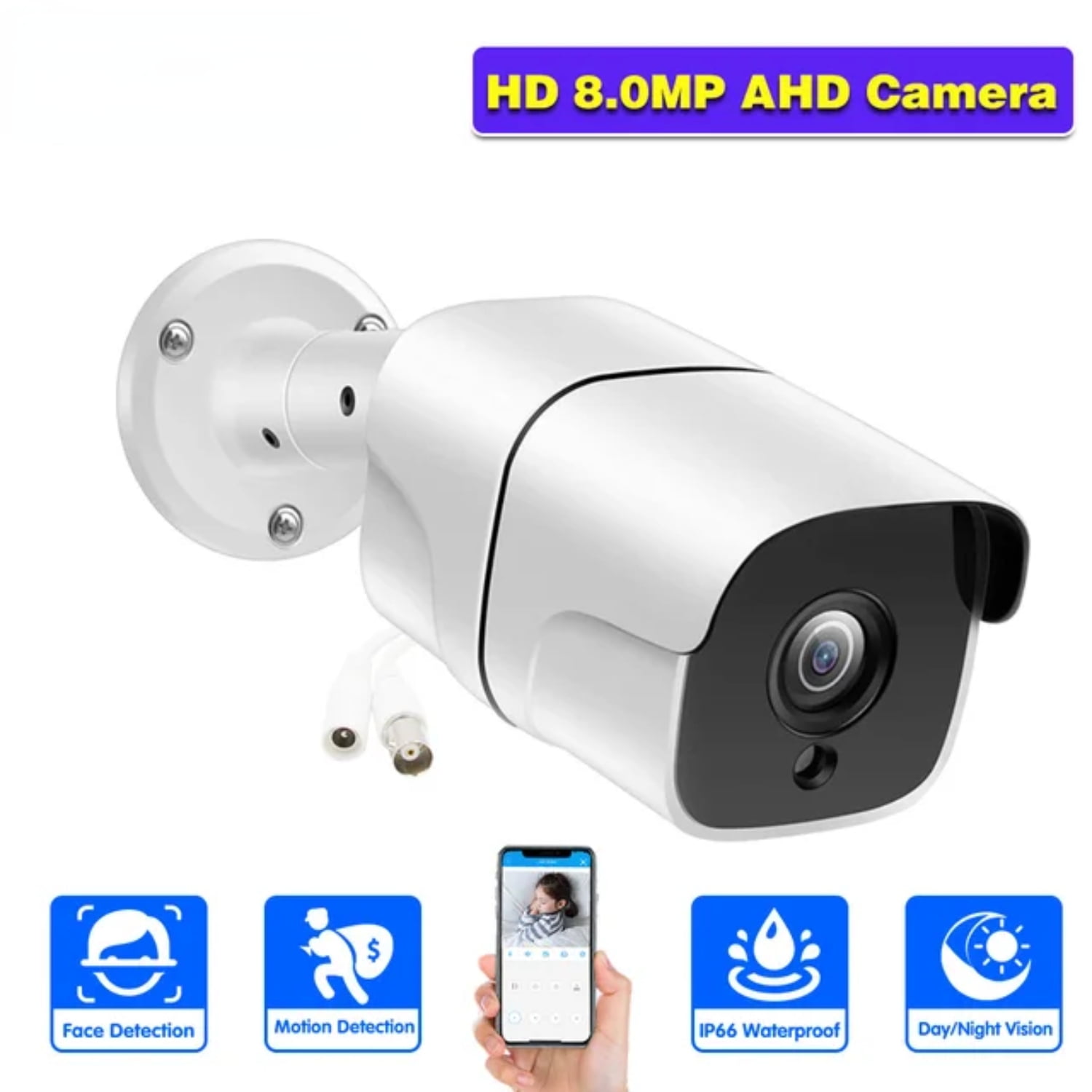 LNGHEJZ XMEYE 4K AHD CCTV Analog Security Camera Outdoor Waterproof ...