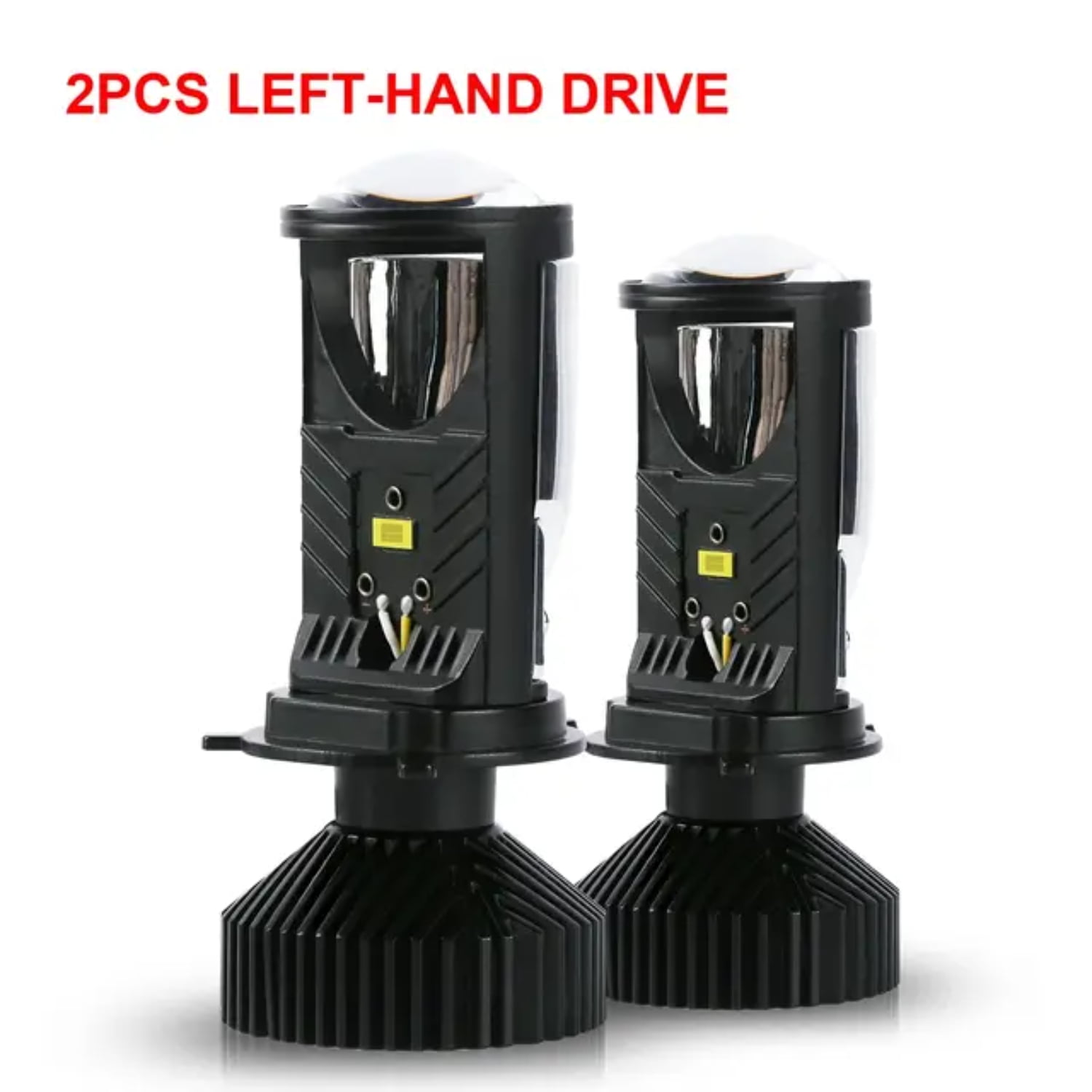 LNGHEJZ Y6D H4 Projector Headlight Projector Lens with Fan Cooling 90W ...