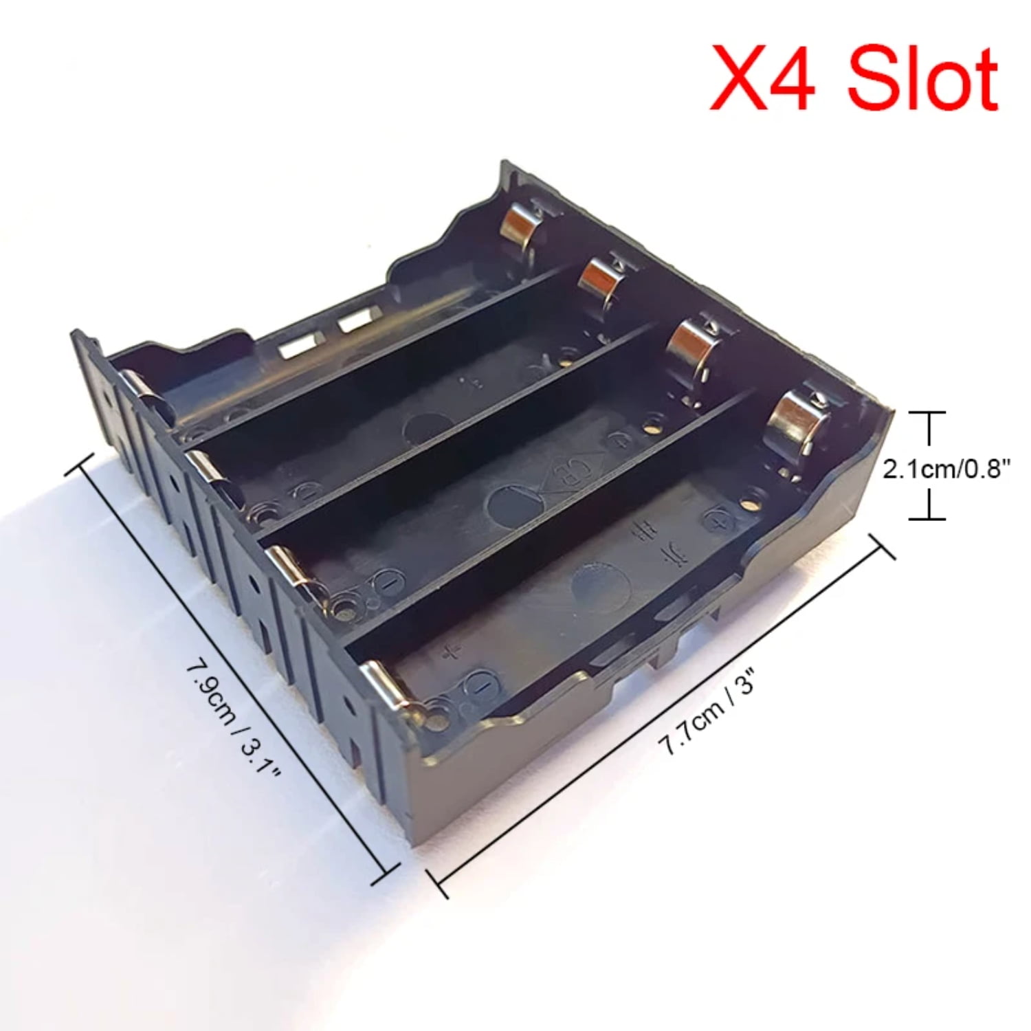 LNGHESM 18650 Battery Case 1X 2X 3X 4X 18650 Battery Holder 18650 ...