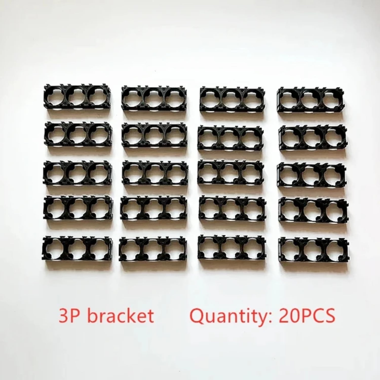 LNGHESM 18650 Lithium Battery Holder Cylindrical Anti Vibration Plastic ...