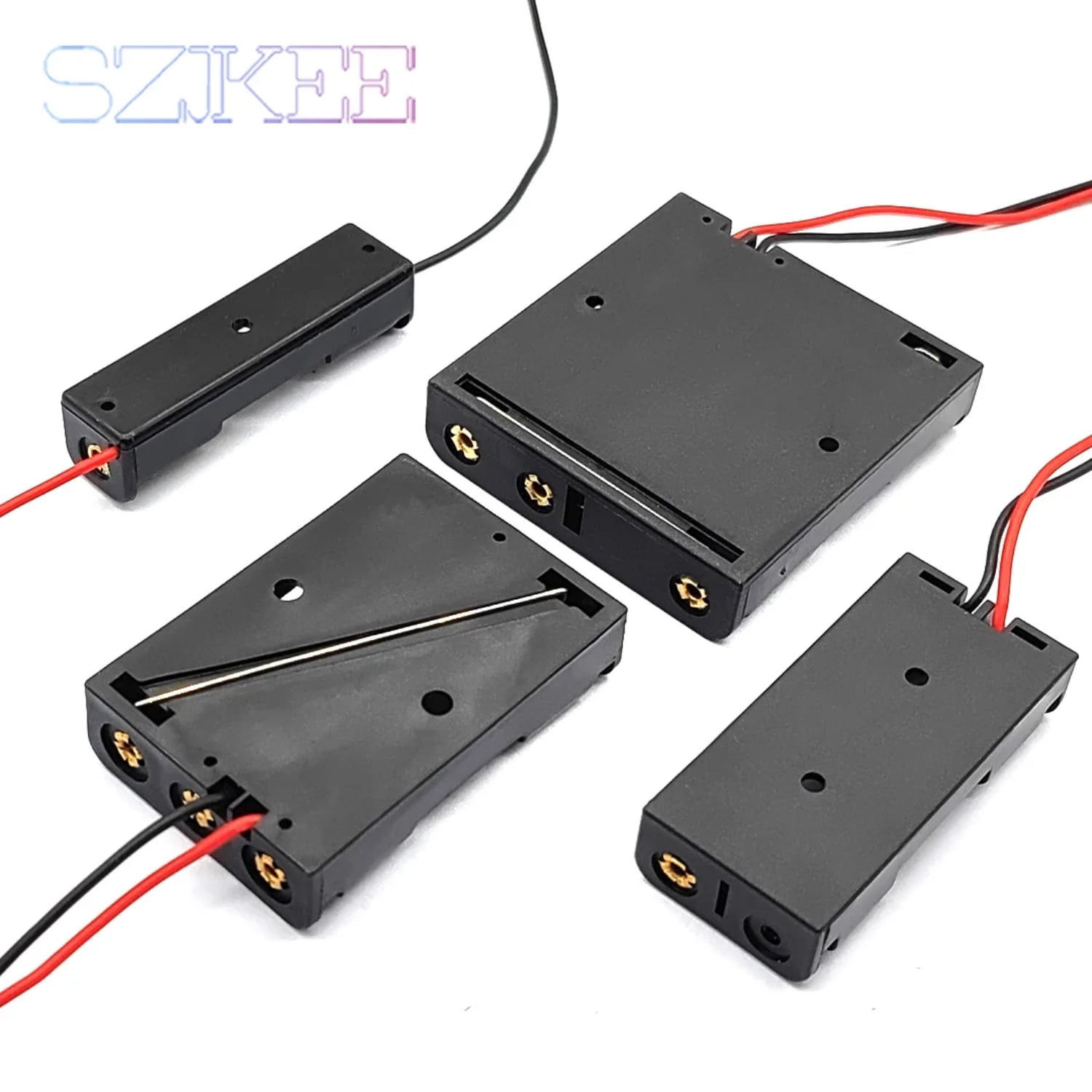 LNGHESM AAA Battery Case AAA Battery Box AAA Battery Holder With Leads ...