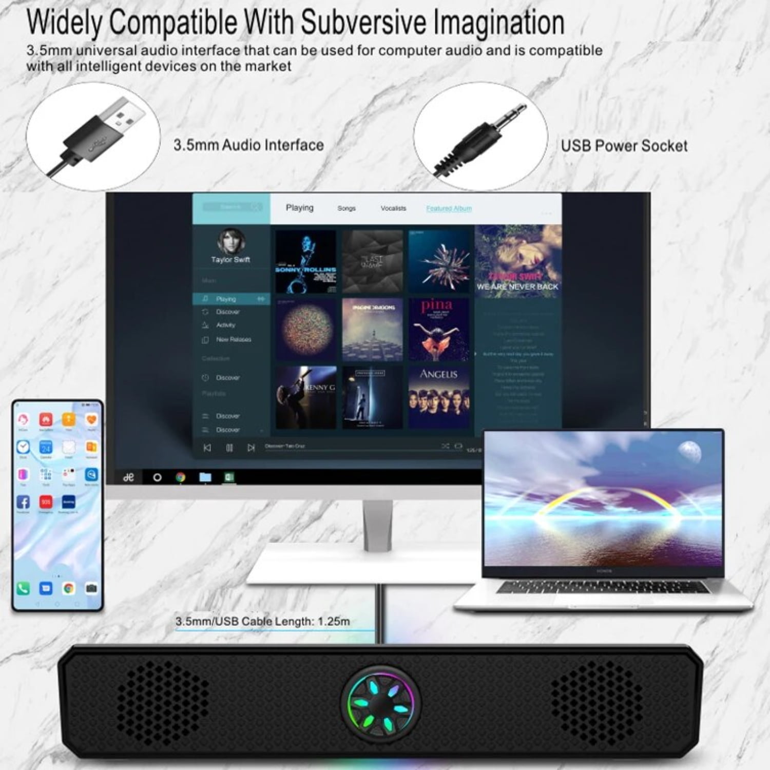 LNGHESM K2852 Series Theater Sound Svstem BT 3D Surround Soundbar ...