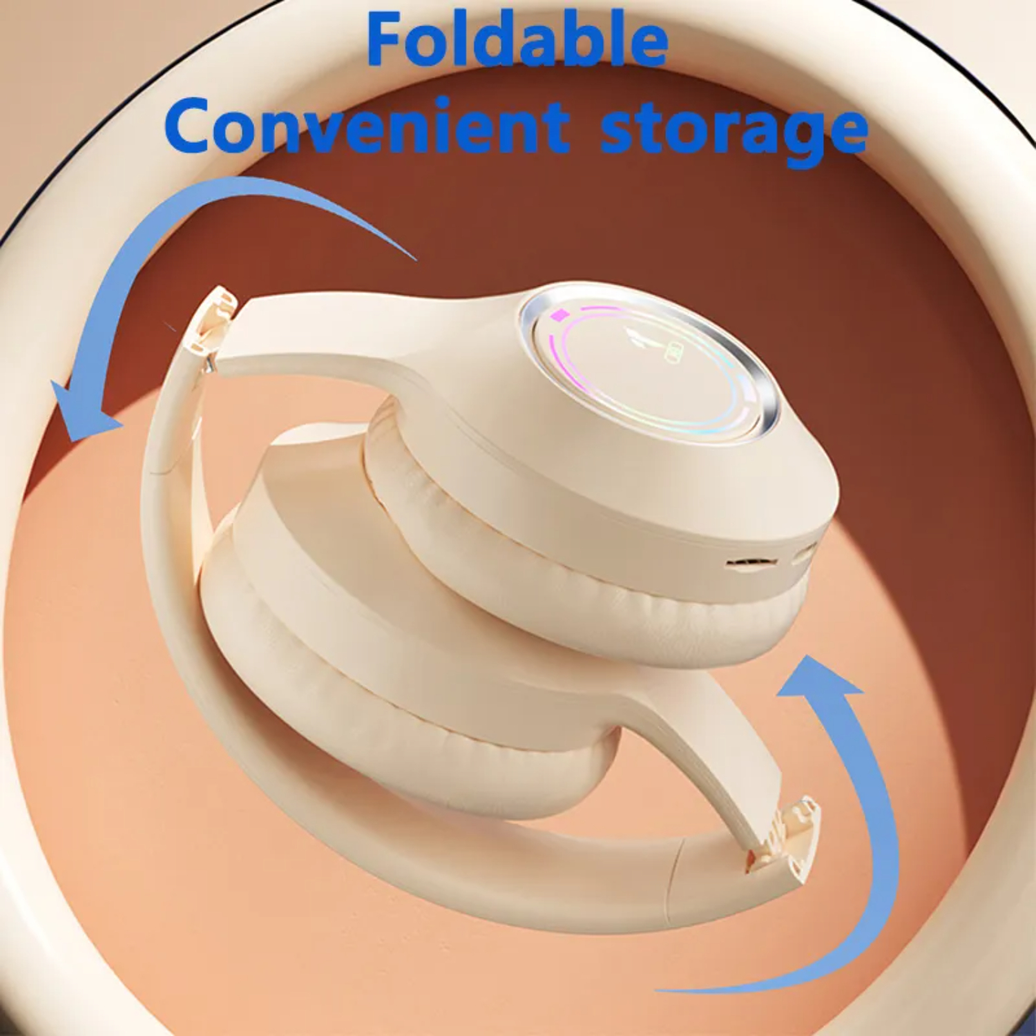 LNGHESM M3 Light-emitting Bluetooth Headset Folding LED Card Wireless ...