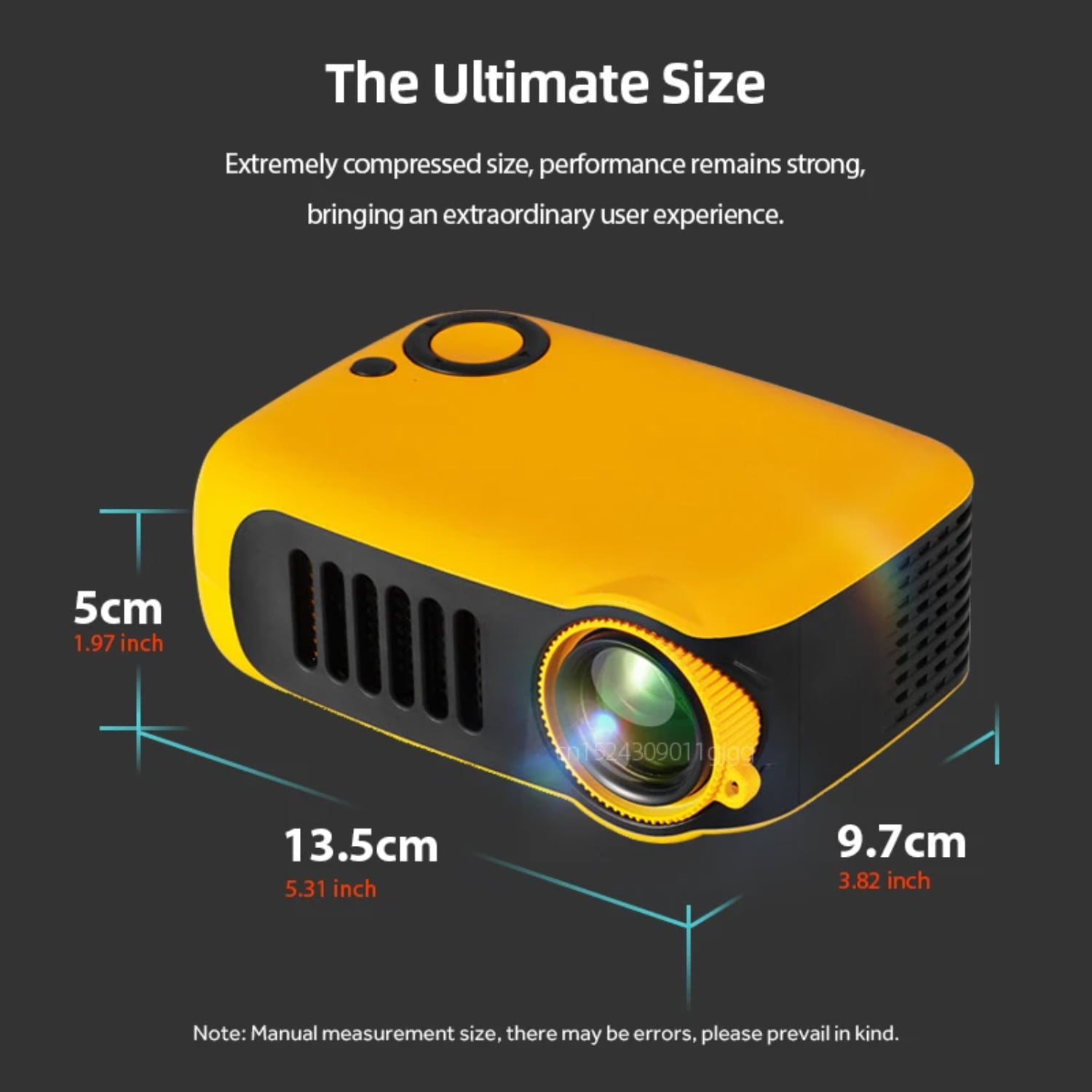 LNGHESM MINI Projector Portable 3D LED Video Projectors Cinema Theater ...