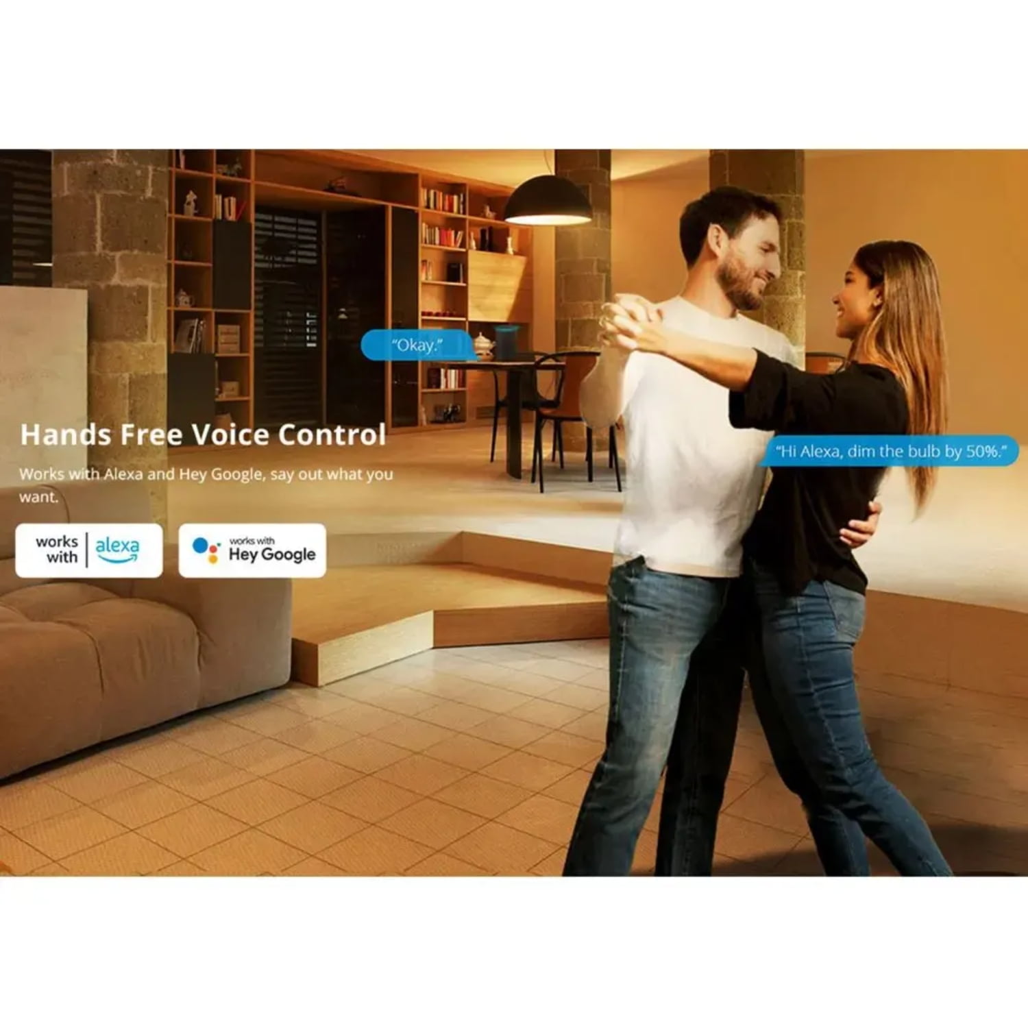 LNGHESM RGBCW E27 Wifi Smart Dimming Light Bulb Timer Voice Control ...