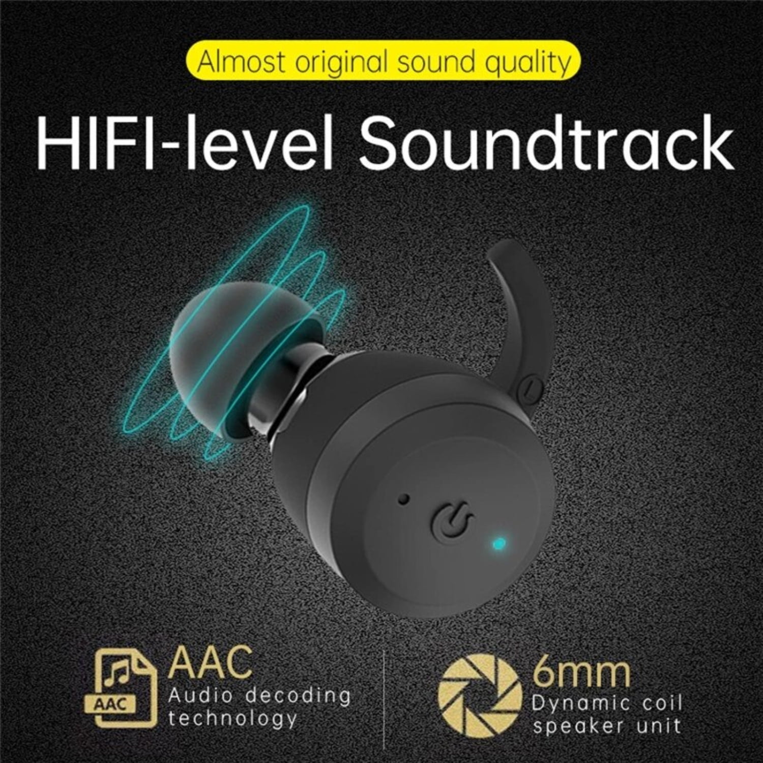 LNGHESM Wireless Bluetooth Sport TWS Earbuds Noise Reduction Earphone ...