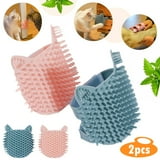 LNGOOR 2 Pcs Silicone Cat Self Groomer, Cats Face Scratcher Corner ...