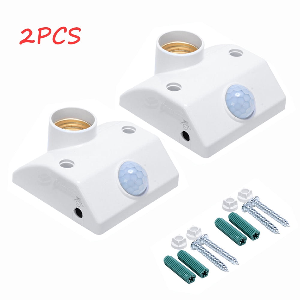 LNGOOR 2Pcs Bulb Infrared Sensing Holder,E27 Induction Lamp Holder Low ...