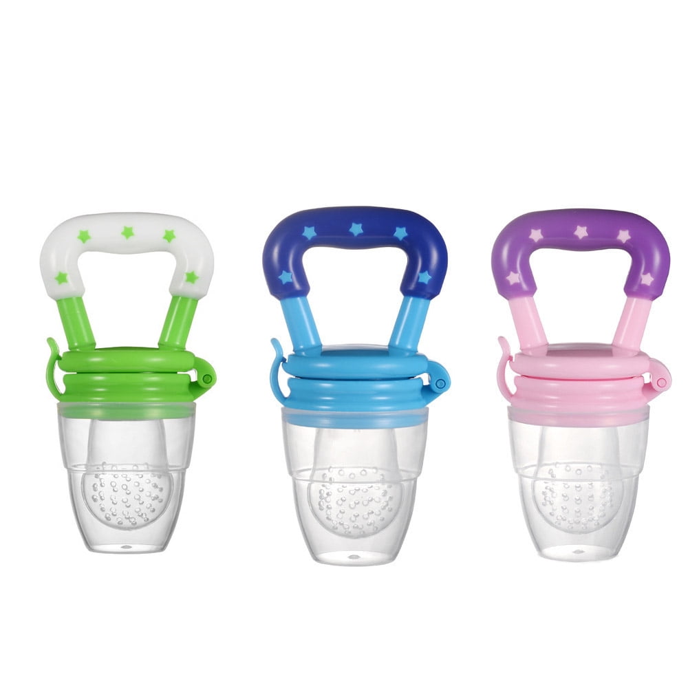 LNGOOR 3Pcs Baby Fruit Feeder Pacifier 3Pack-Fresh Food Feeder-Silicone ...