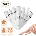 LNGOOR 7 in 1 Women Electric Razor Cordless Hair Removal Ladies Shaver ...