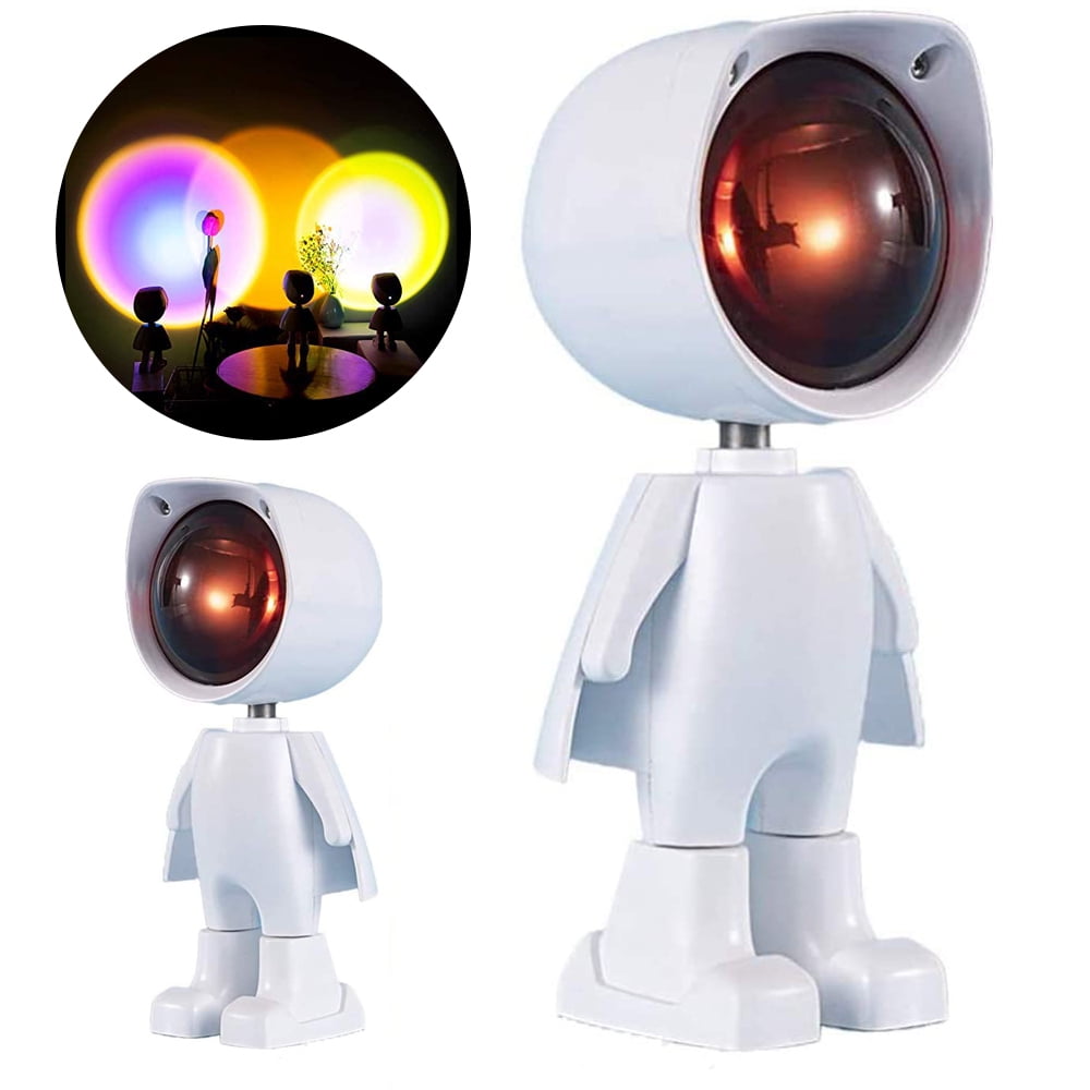 LNGOOR Ambient Light Rainbow Projection Lamp, 360 Degree Visual Mood ...