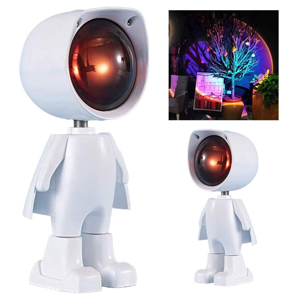 LNGOOR Ambient Light Rainbow Projection Lamp, 360 Degree Visual Mood ...