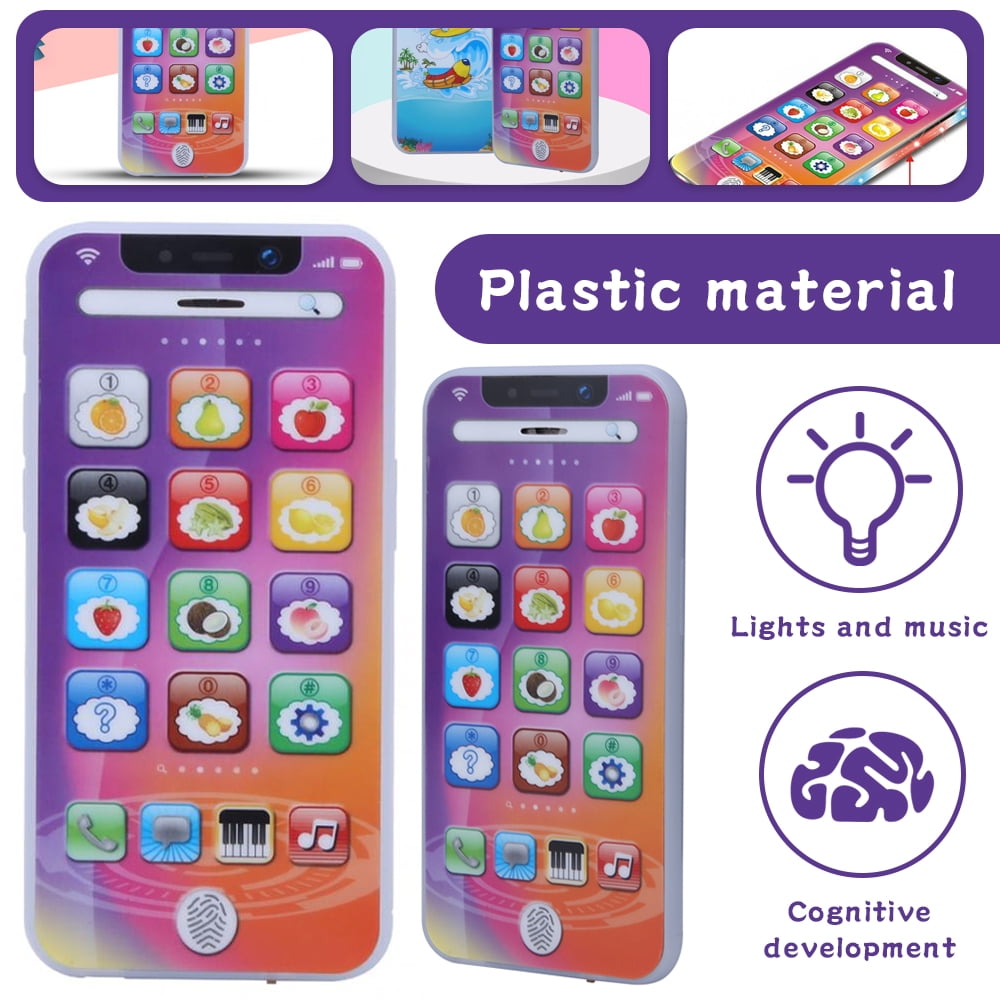 LNGOOR Baby Cell Phone Toy LED Musical Early Learning Educational Toy ...