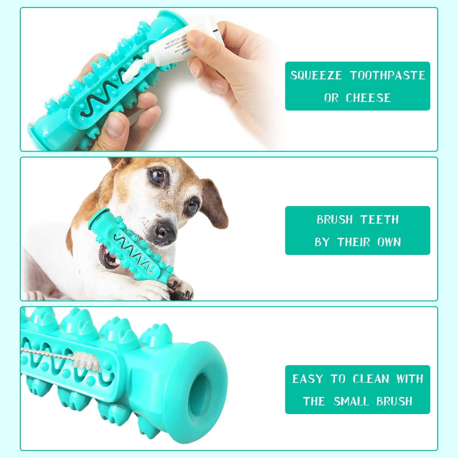 LNGOOR Dog Chew Toy for Aggressive Chewer, Upgraded Natural Rubber ...