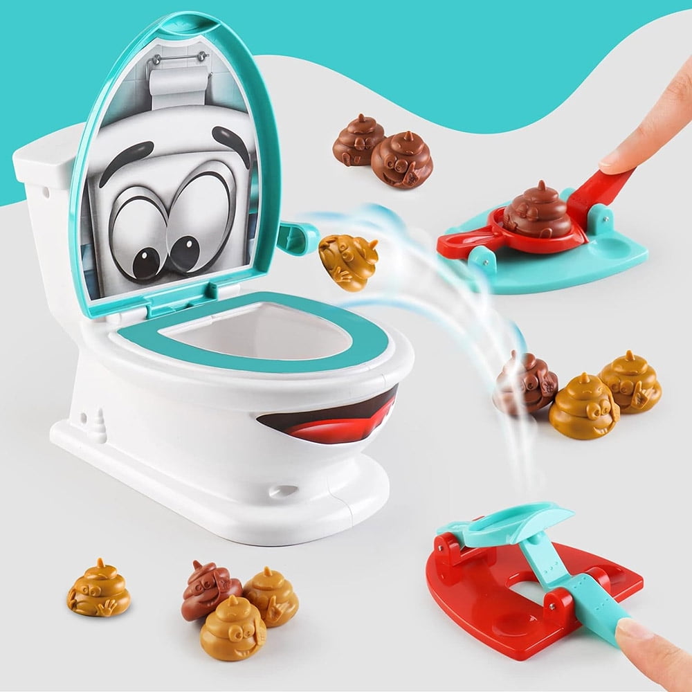 LNGOOR Funny Family Game -Creative Family Game Includes One Toilet,Two ...