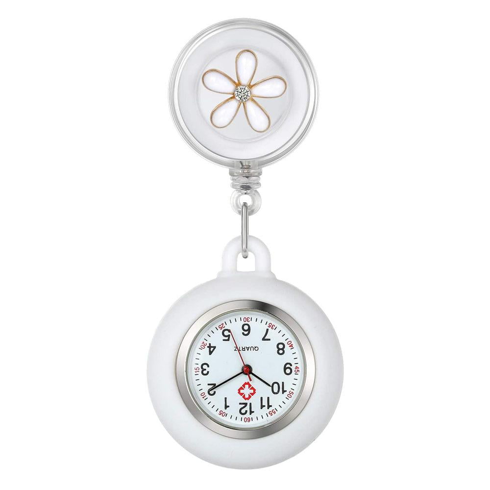 LNGOOR Lapel Nurse Watch, Retractable Nurse Pocket Watches Clip-on ...