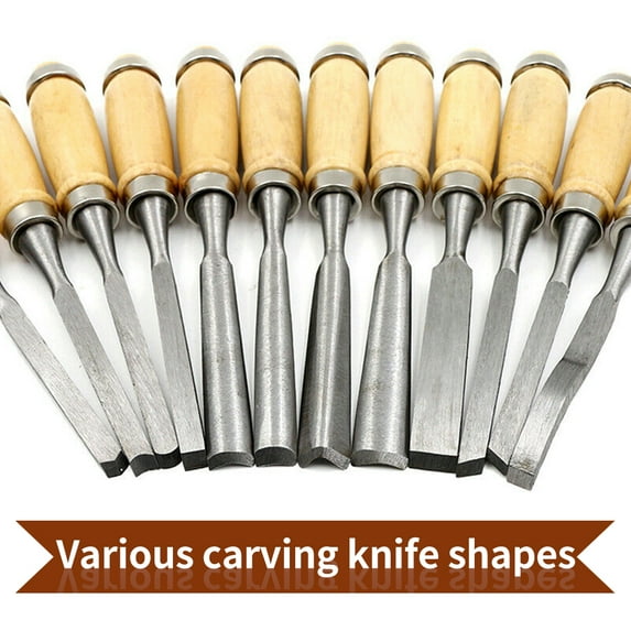 LNGOOR Piece Carving Tools Kit, Mallet-Carving Chisels and Gouges for ...